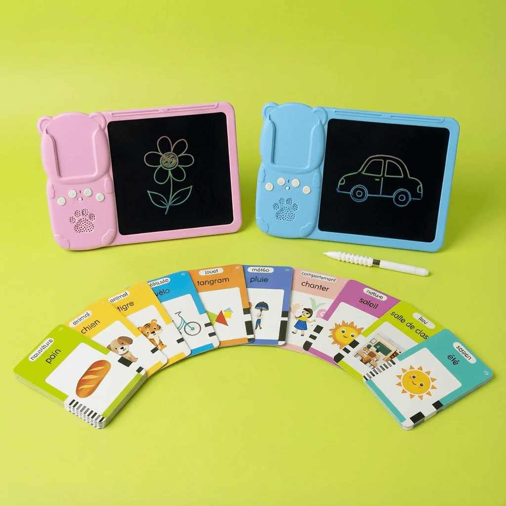 Educational and Interactive Drawing Tablet with Talking Cards